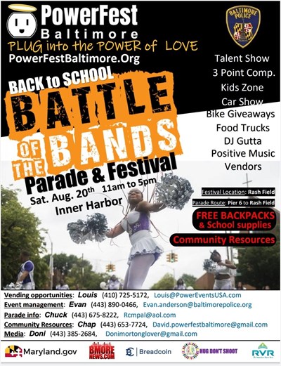 Baltimore's First Annual Back to School Battle of the Bands (2022-08-20 ...