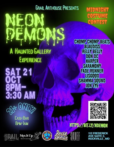 Neon Demons: A Haunted Gallery Experience (2023-10-21) | VisitMaryland.org