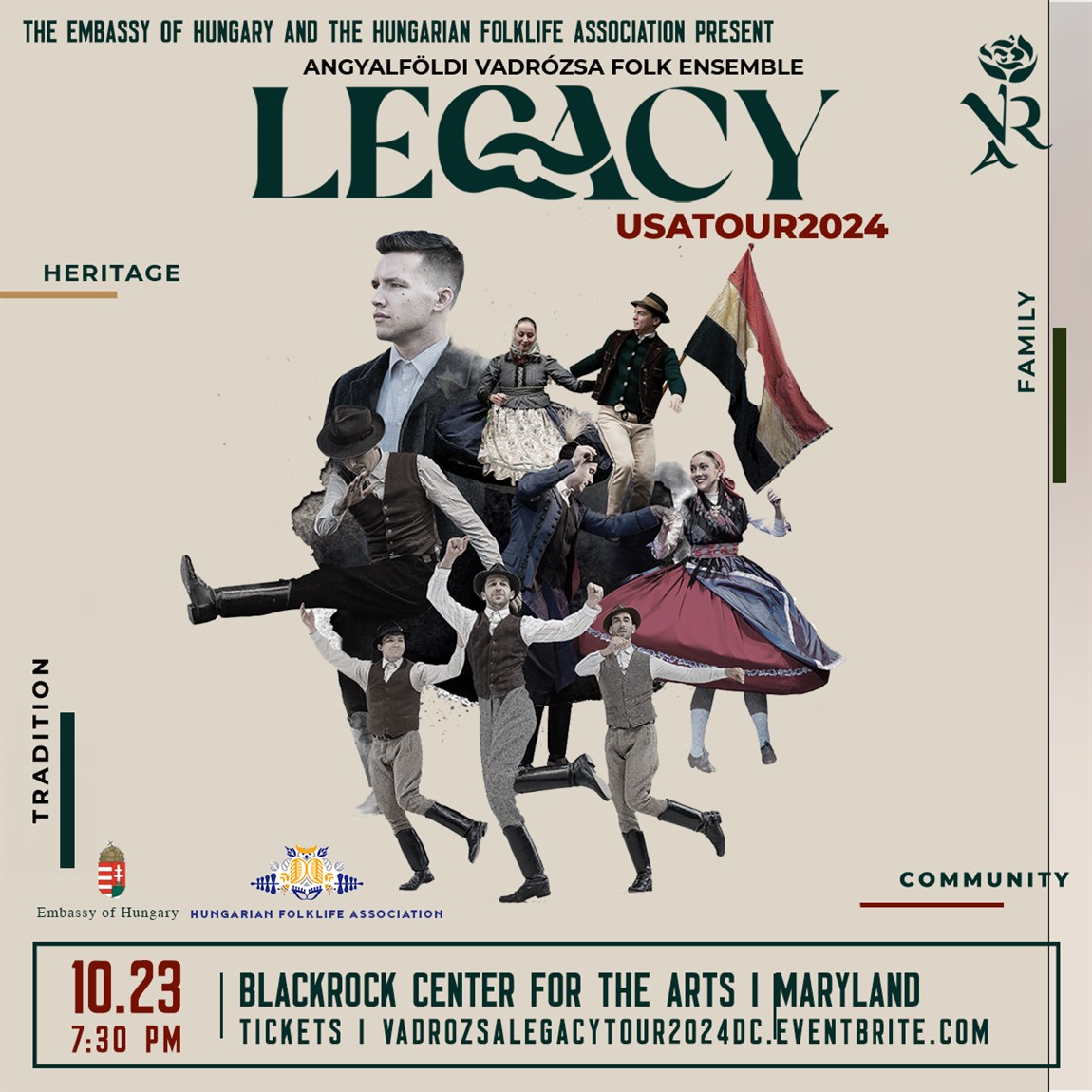 Legacy USA Tour 2024 | The Angyalföldi Vadrózsa Hungarian Folk Dance ...